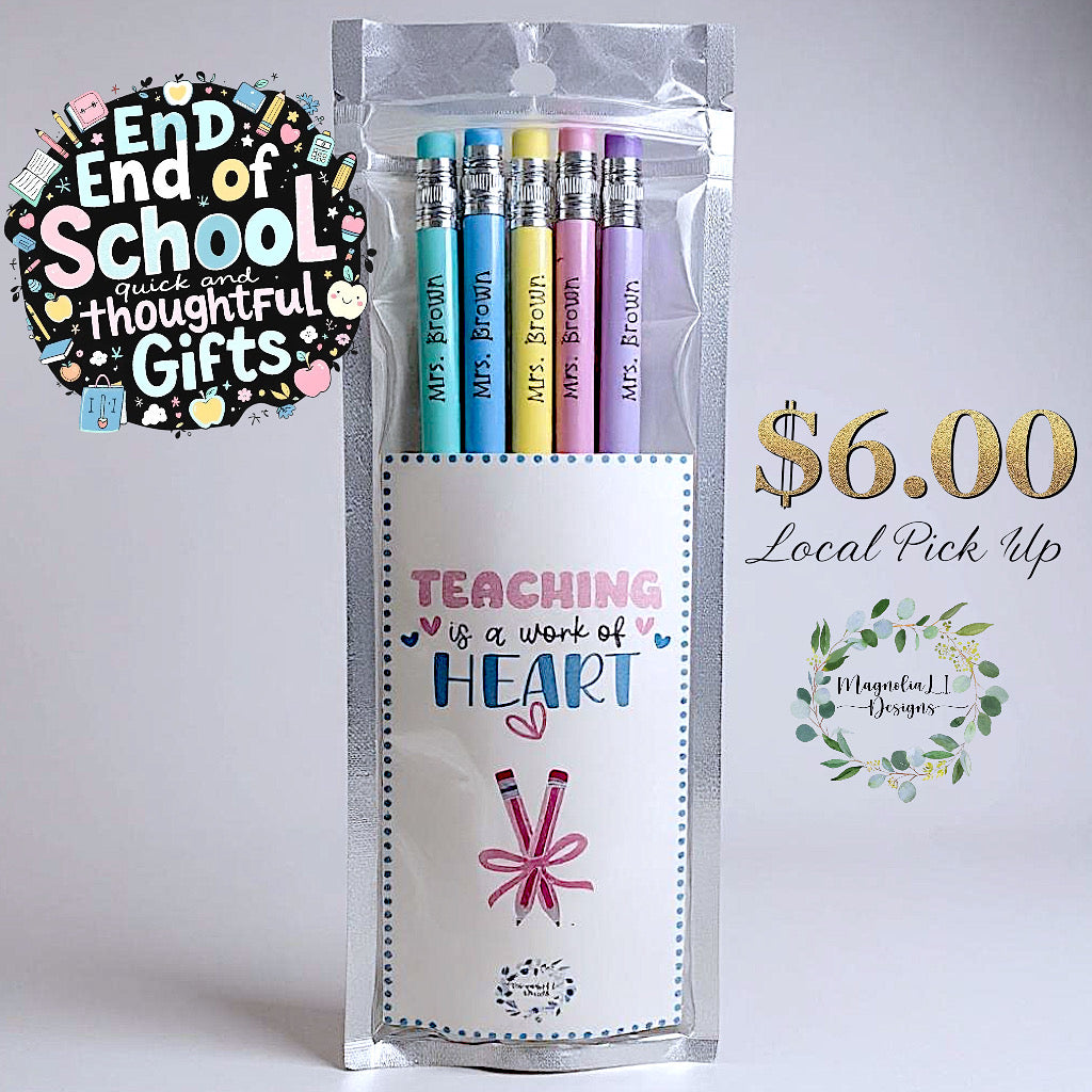 Personalized Engraved Name #2 Pencils – Magnolia LI Designs